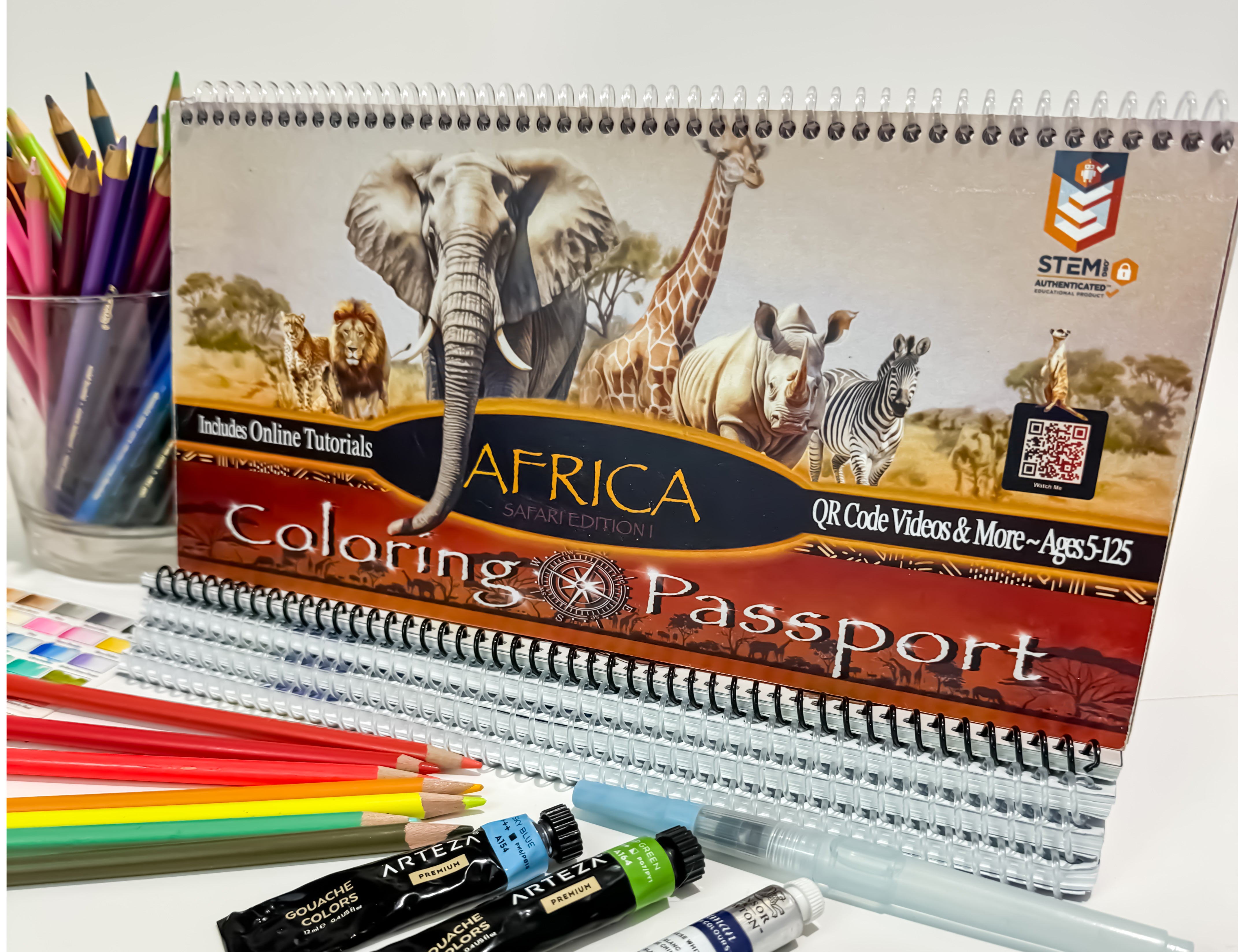 Coloring Passports Africa Safari Edition 1 – Painting Passports